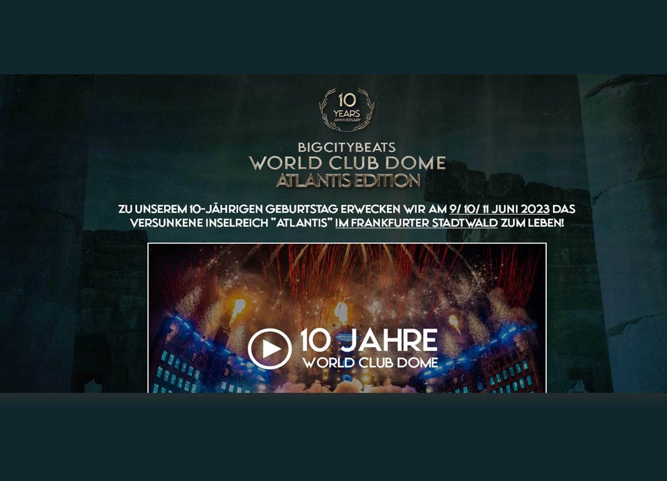 Neues Festival-Konzept: Bei der WCD Atlantis Edition kann man 250 ...