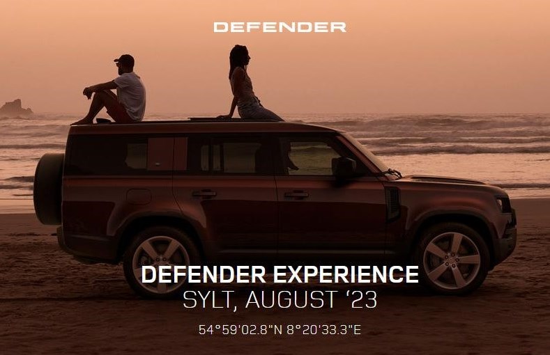 Langzeit-Event: Land Rover lädt zur Defender Experience nach Sylt – 4 ...